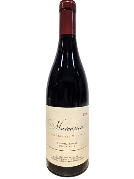 Marcassin 2003 Sonoma Coast Pinot Noir Three Sisters – Chambers Street ...