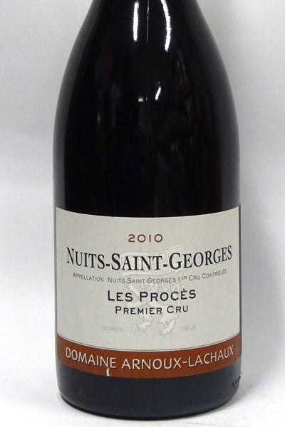 Arnoux-Lachaux 2010 Nuits St. Georges 1er Cru Les Proces – Chambers ...