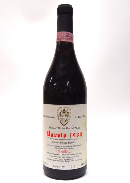 Cavallotto 1988 Barolo Riserva Bricco Boschis Cavaliere del Tartuffo ...