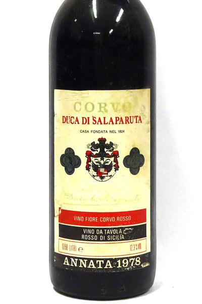 Duca di Salaparuta 1978 Corvo Fiore Rosso – Chambers Street Wines