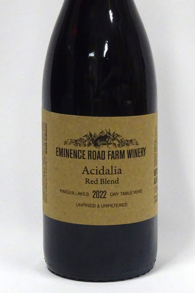 Eminence Road 2022 Finger Lakes 'Acidalia' Red Blend – Chambers Street ...