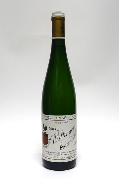 Muller, Egon 'Le Gallais' 2003 Wiltinger Braune Kupp Riesling Auslese ...