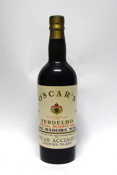 Oscar Acciaoly 1839 Madeira Verdelho Special Reserve – Chambers Street ...