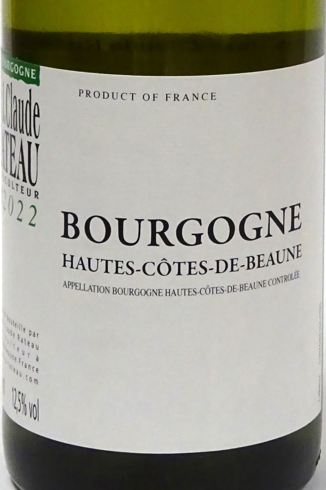 Rateau, Jean-Claude 2022 Hautes-Cotes de Beaune Blanc – Chambers Street ...