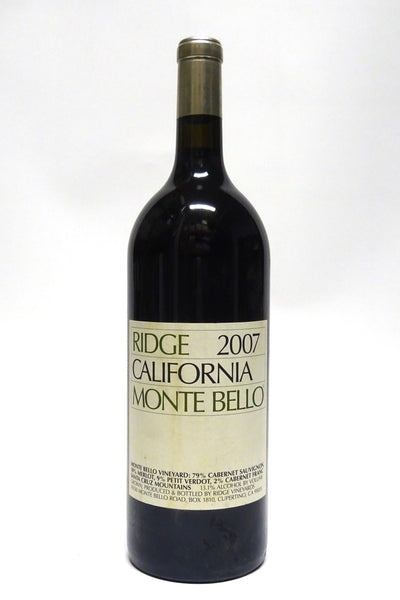 Ridge 2007 Santa Cruz Mountains Monte Bello 1.5L – Chambers Street Wines