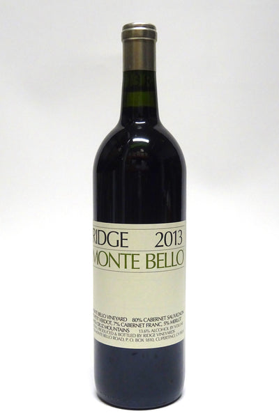 Ridge 2013 Santa Cruz Mountains Monte Bello – Chambers Street Wines