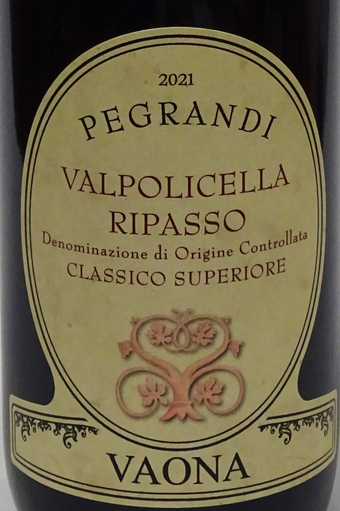 Vaona 2021 Valpolicella Superiore Ripasso Pegrandi – Chambers Street Wines