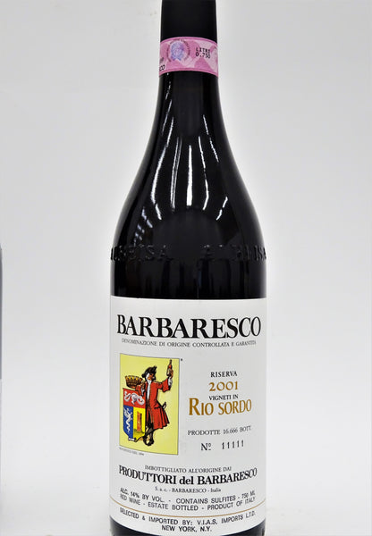 Produttori del Barbaresco 2001 Barbaresco Riserva Rio Sordo (Arrives J ...