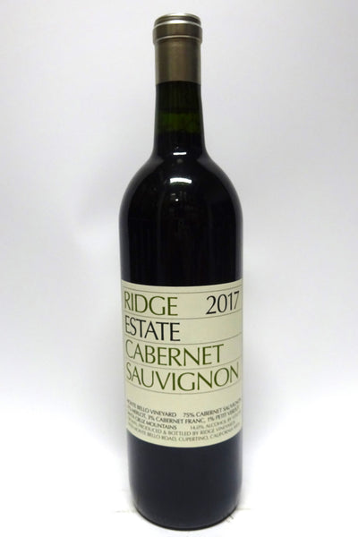 Ridge 2017 Santa Cruz Mountains Cabernet Sauvignon Estate – Chambers ...