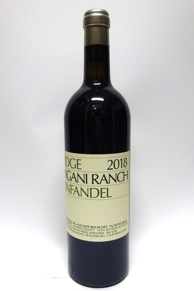 Ridge 2018 Sonoma Valley Zinfandel Pagani Ranch – Chambers Street Wines