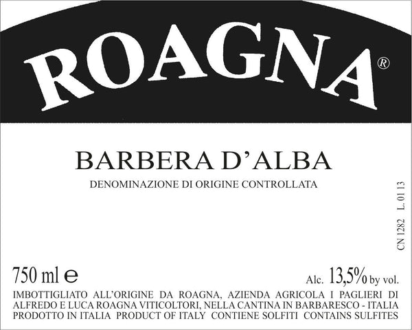 Roagna 2020 Barbera d'Alba – Chambers Street Wines